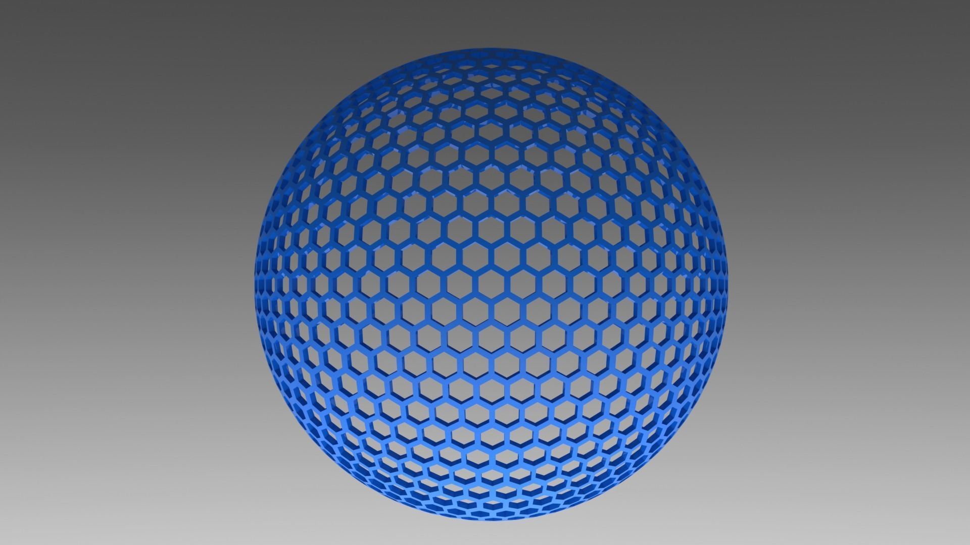 Hexagonal Sphere v2 3D model 3D printable | CGTrader