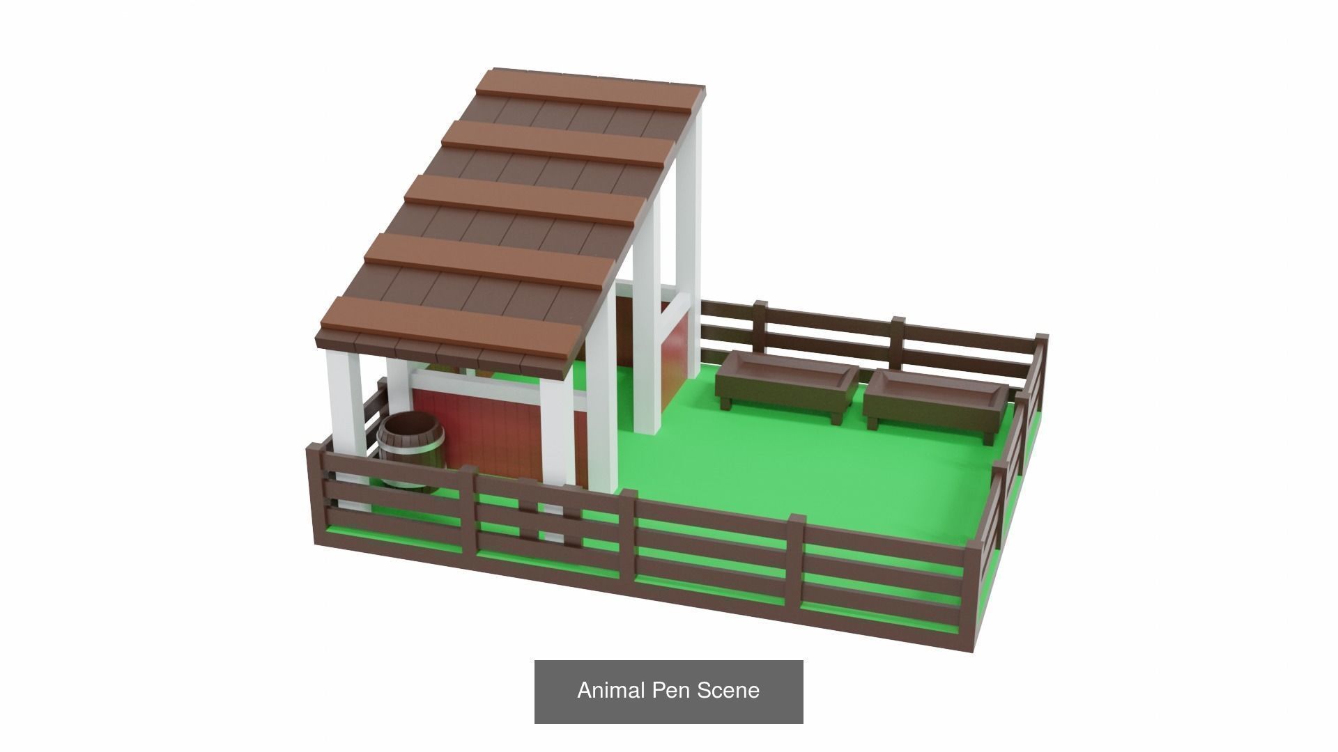 Miscellaneous Farm Building Collection VR / AR / low-poly | CGTrader