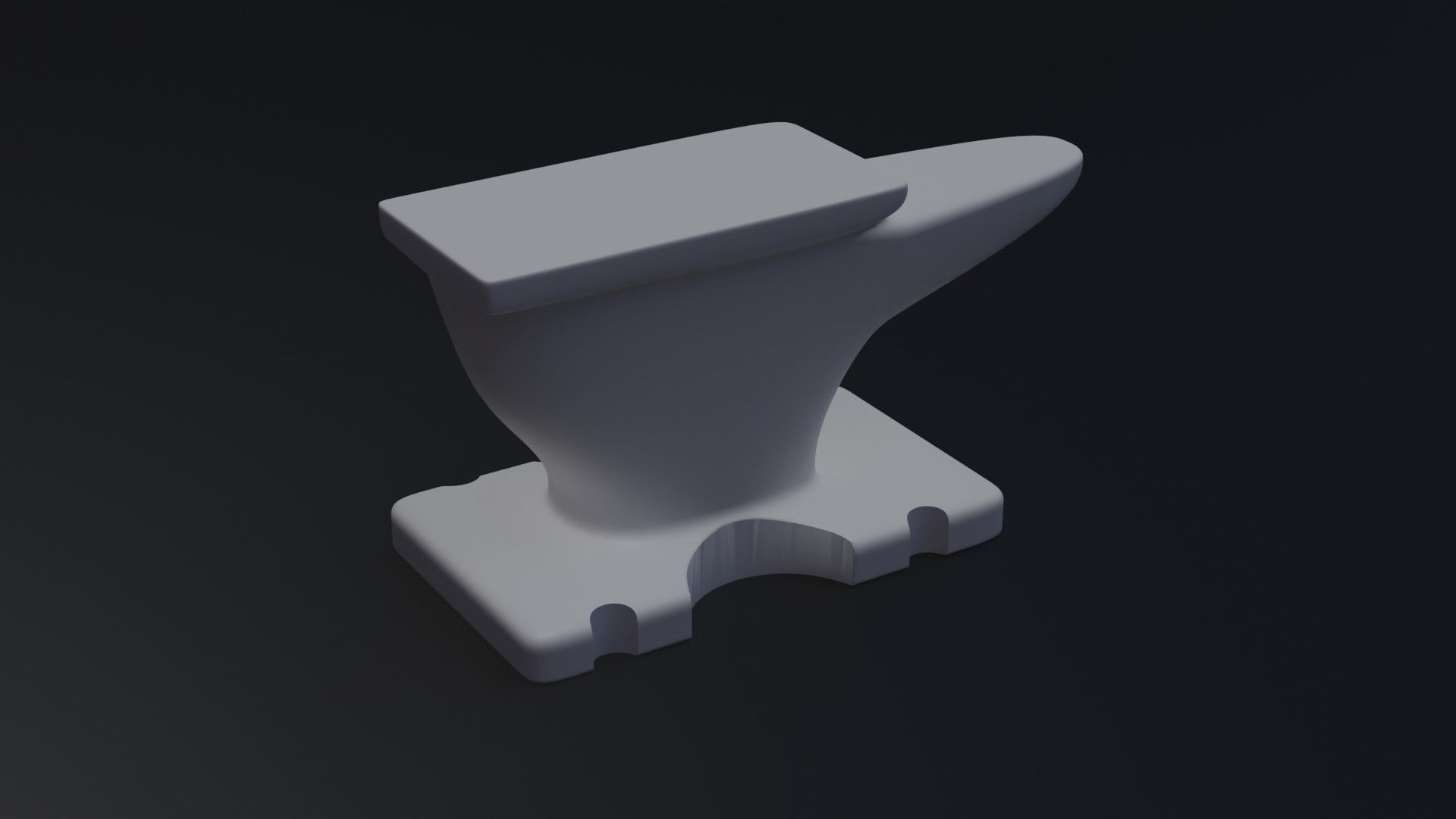 Cast Iron Hobby Anvil 3D model | CGTrader