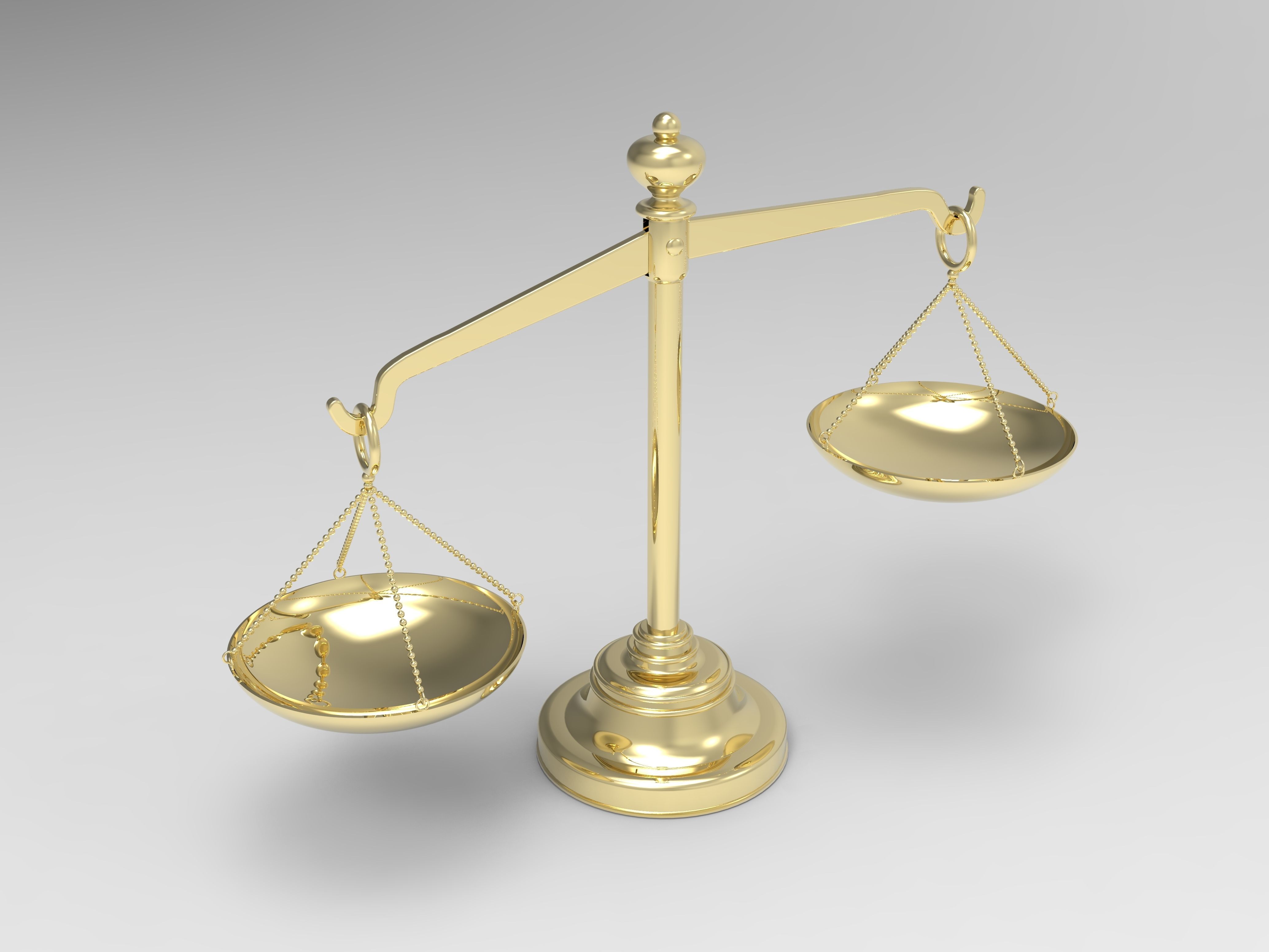 Justice Balance Scale 3D model | CGTrader
