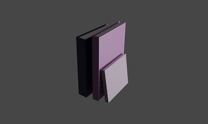 Books set book free 3D model | CGTrader