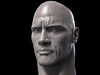 The Rock Head- Dwayne Johnson 3D model 3D printable | CGTrader