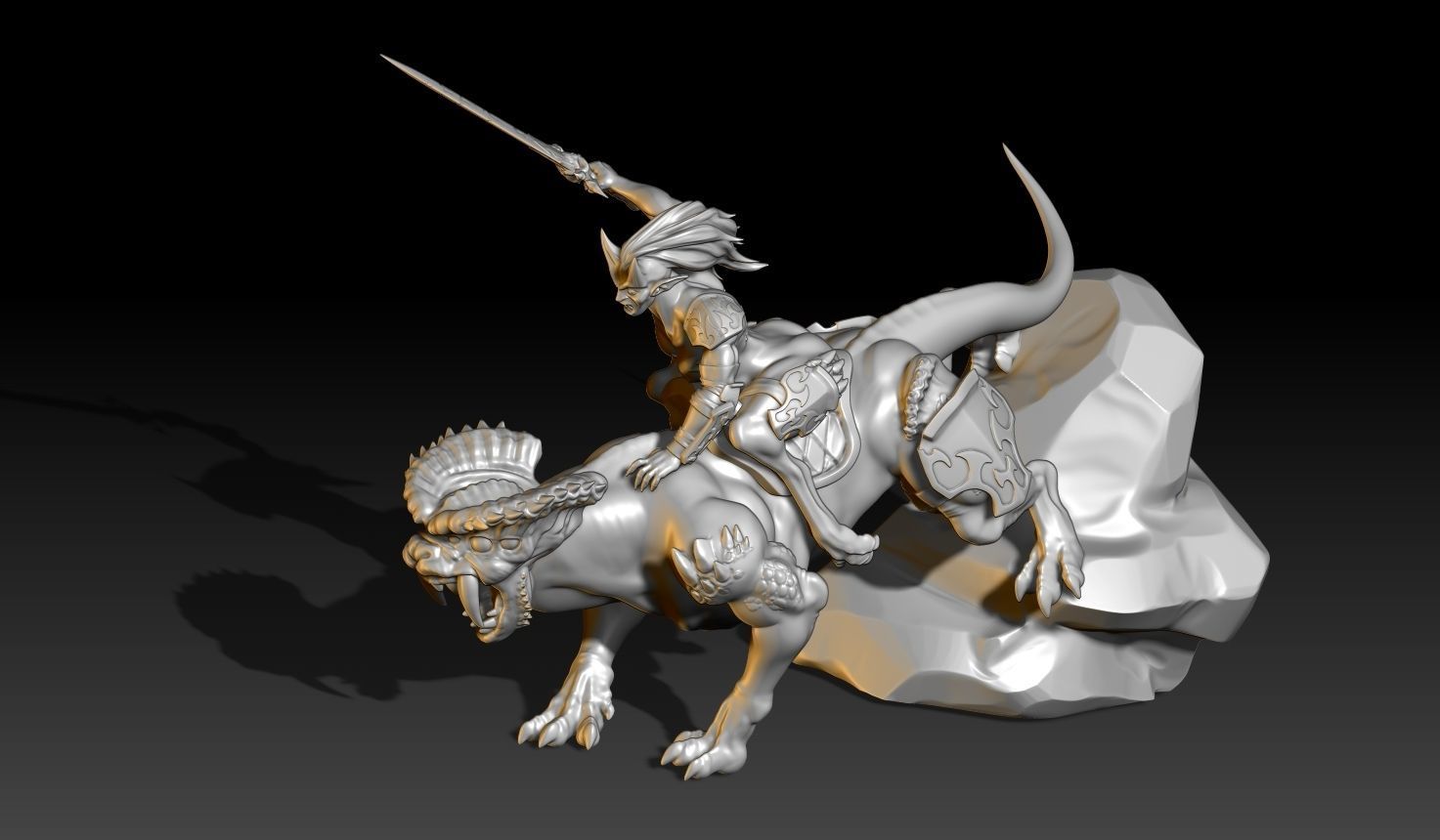 The Vile Huntress Hero 3D model | CGTrader