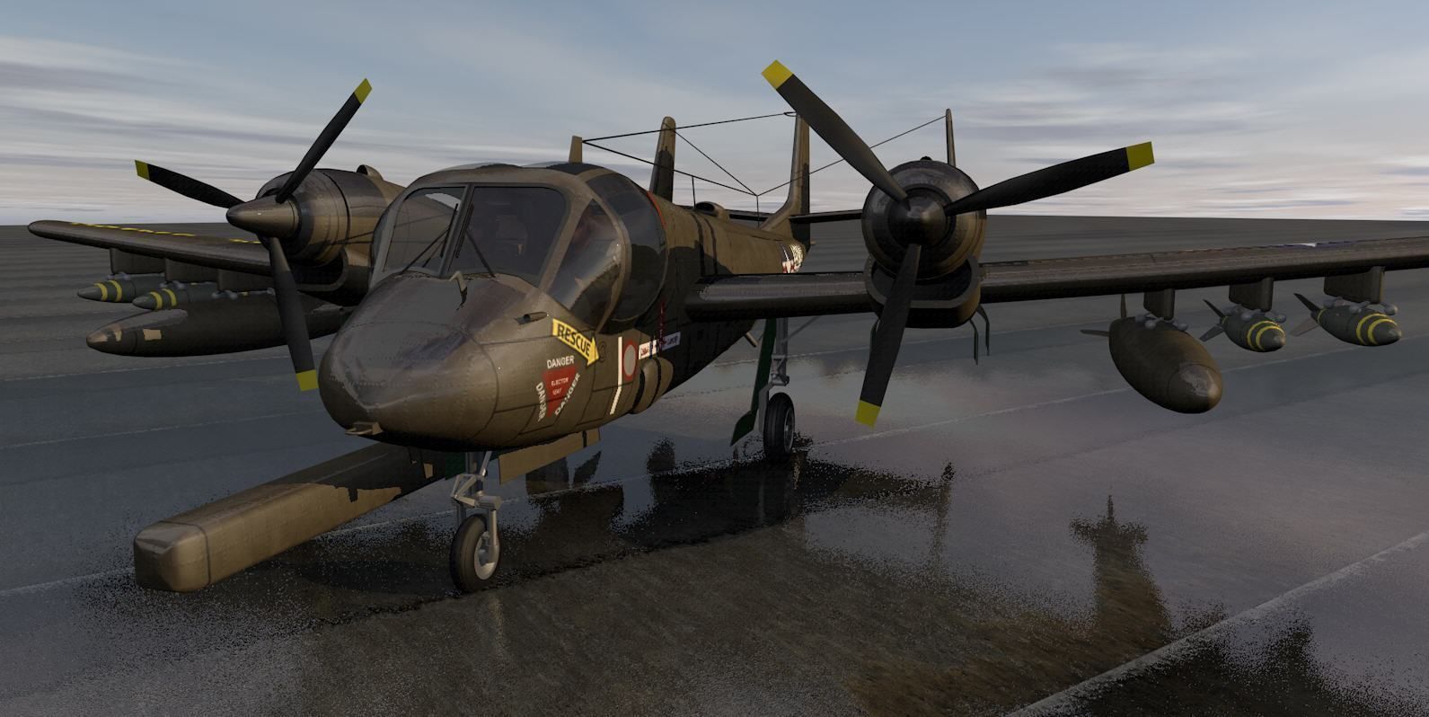 Grumman OV-1 Mohawk 3D model | CGTrader