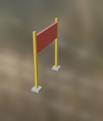 Finish line Finish Gate Low Poly free VR / AR / low-poly 3D model ...