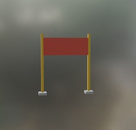 Finish line Finish Gate Low Poly free VR / AR / low-poly 3D model ...