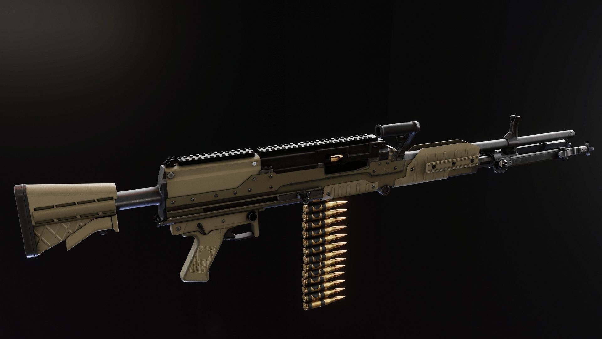 3D model Lightweight Medium Machine Gun VR / AR / low-poly | CGTrader