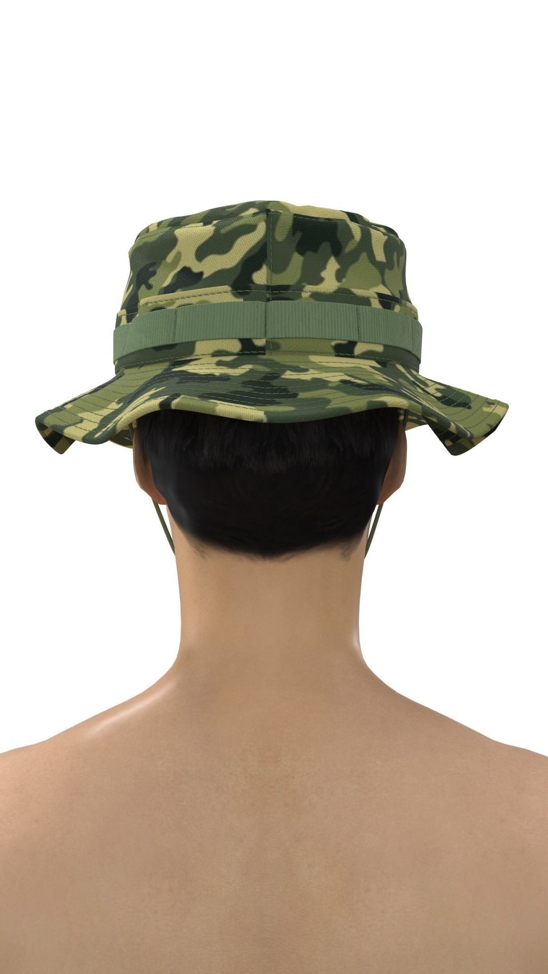 Army Bucket Hat - Marvelous Designer 3D model | CGTrader