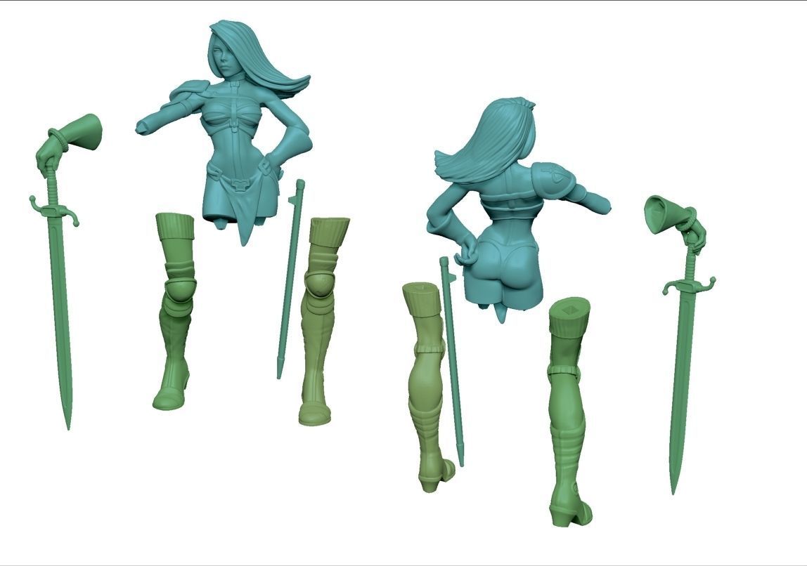 Taarna Printable Figurine Fan Art 3D model 3D printable | CGTrader