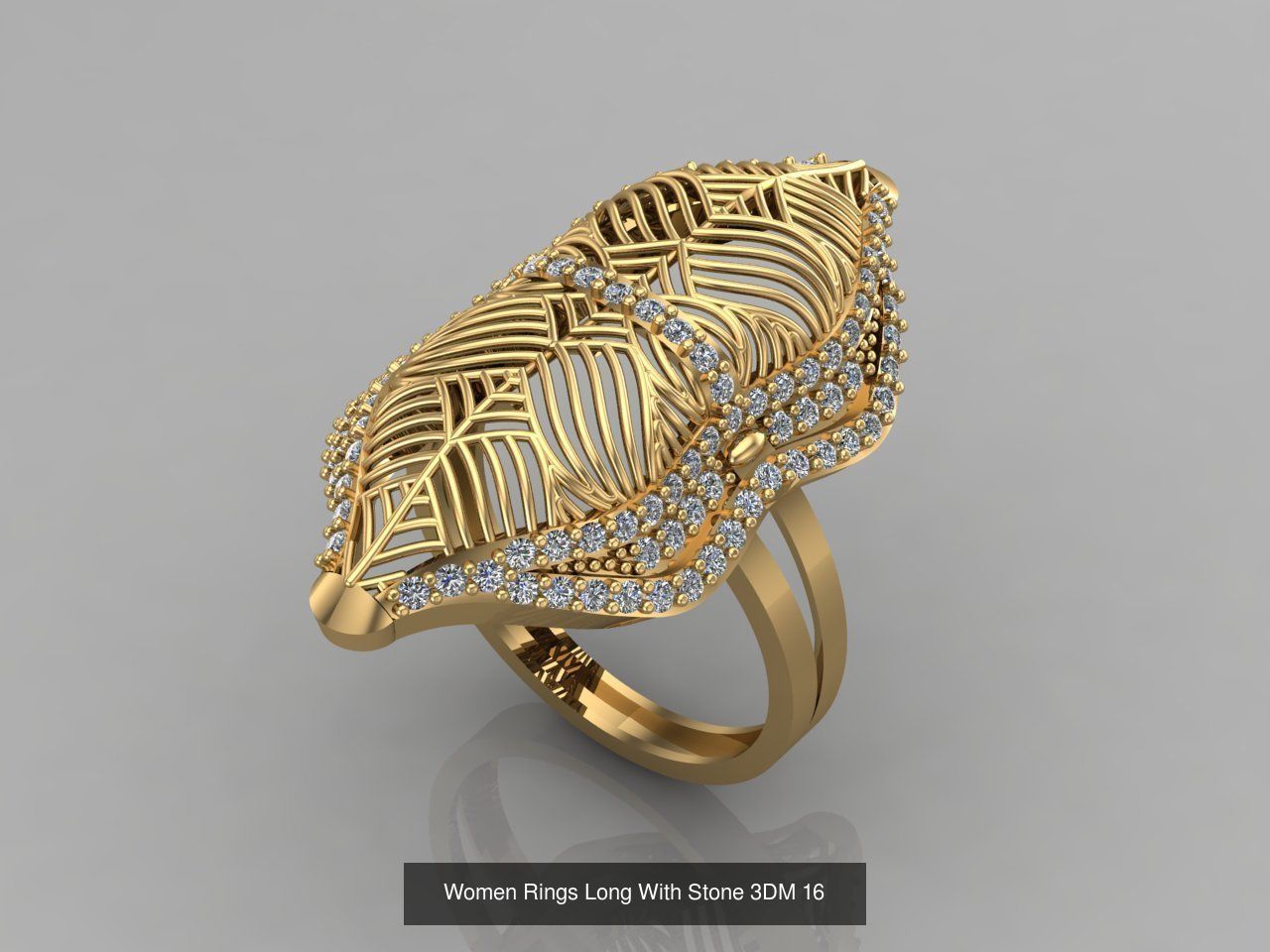 24 Files - 3DM Women Rings Long With Stone Group 3D Model Collection 3D ...