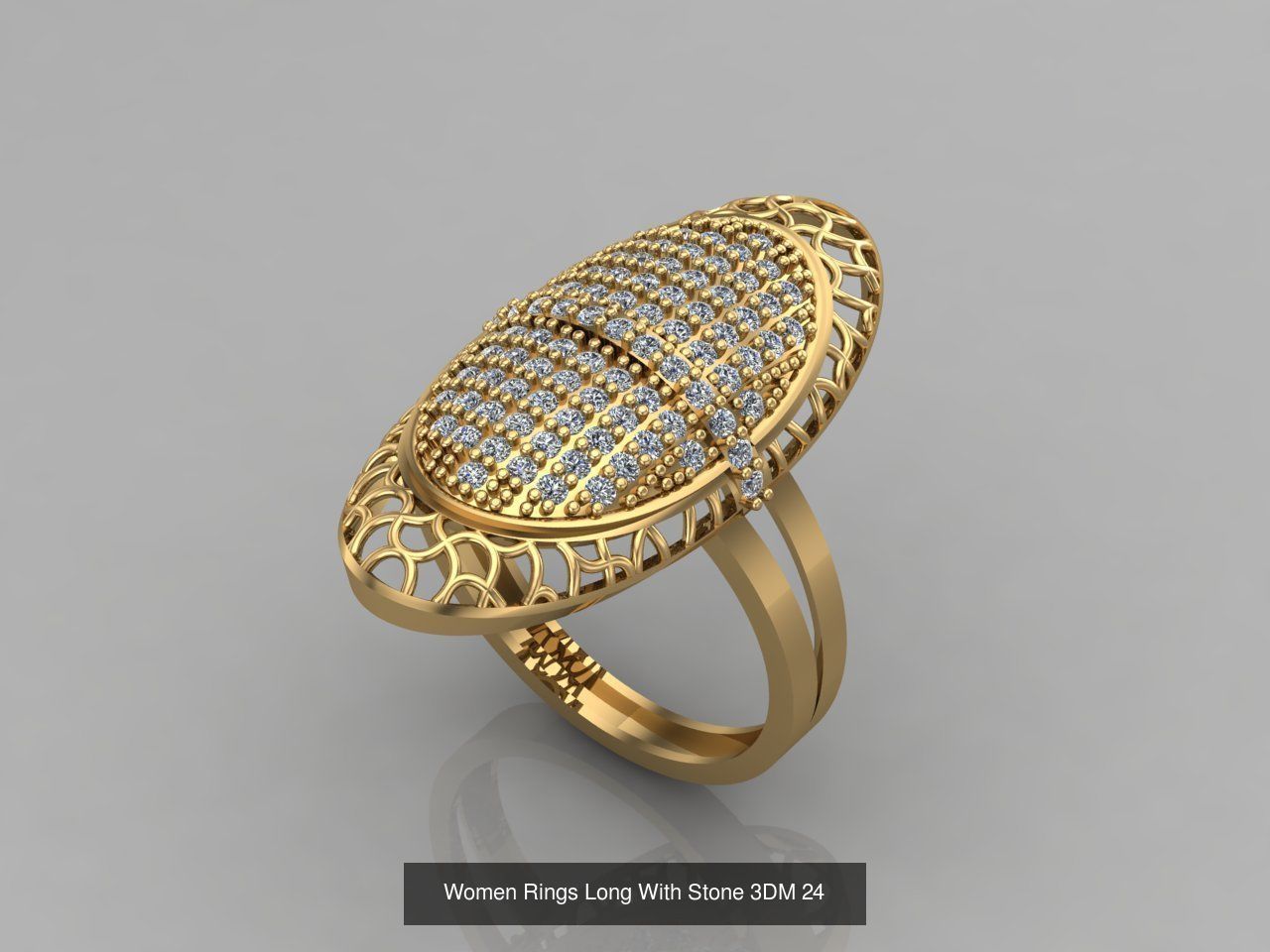 24 Files - 3DM Women Rings Long With Stone Group 3D Model Collection 3D ...