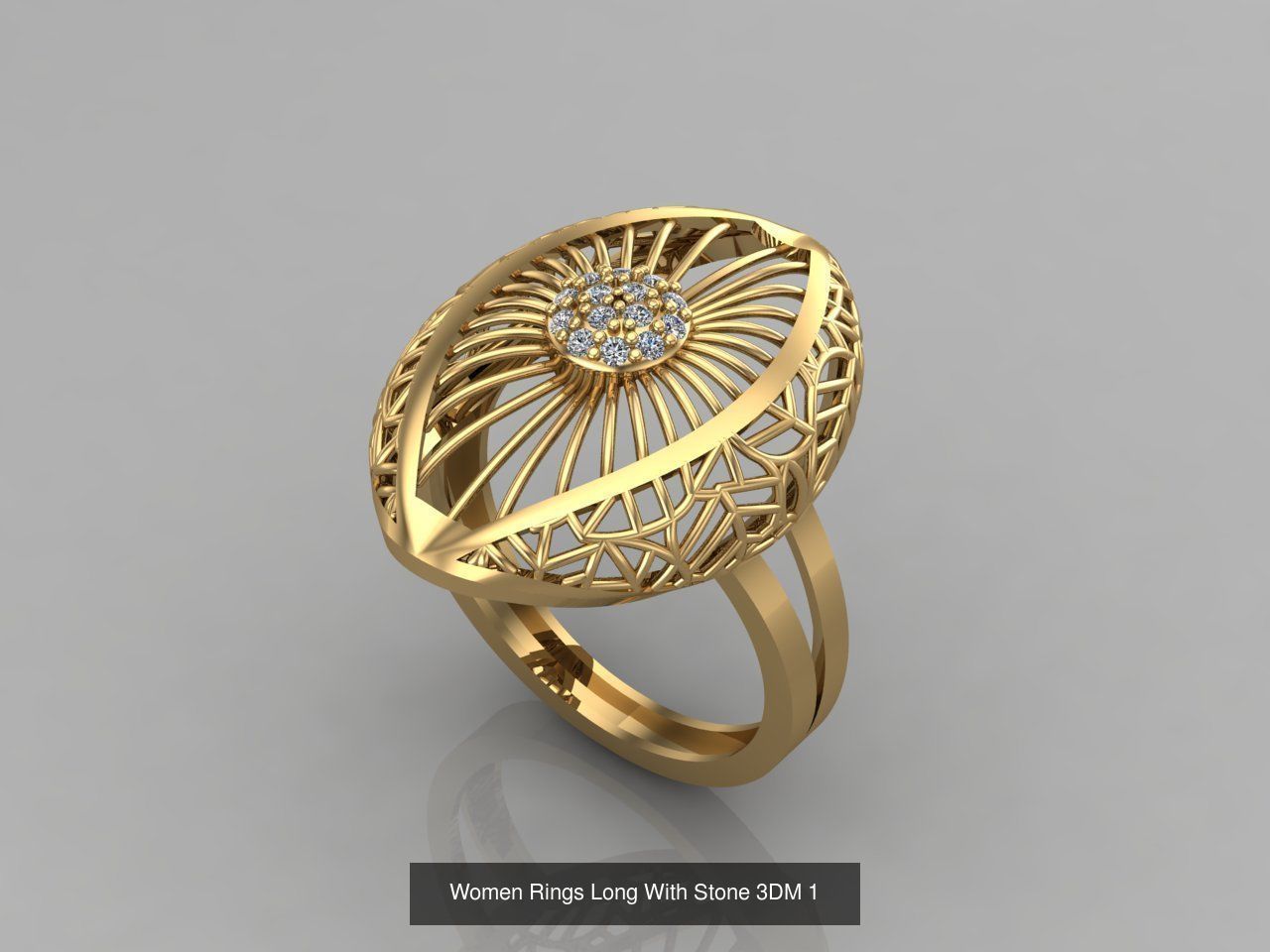 24 Files - 3DM Women Rings Long With Stone Group 3D Model Collection 3D ...