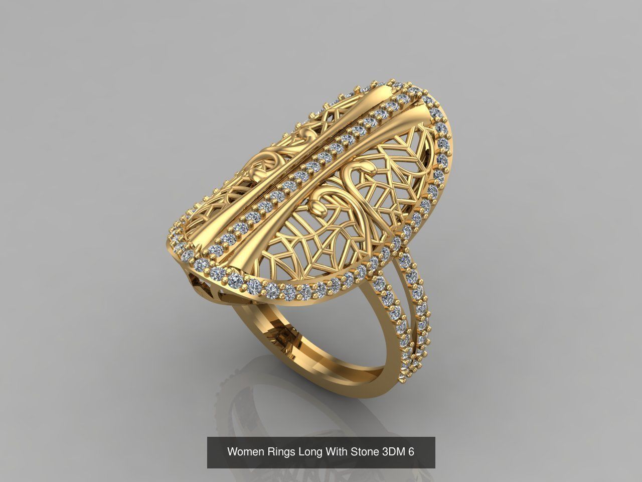 24 Files - 3DM Women Rings Long With Stone Group 3D Model Collection 3D ...