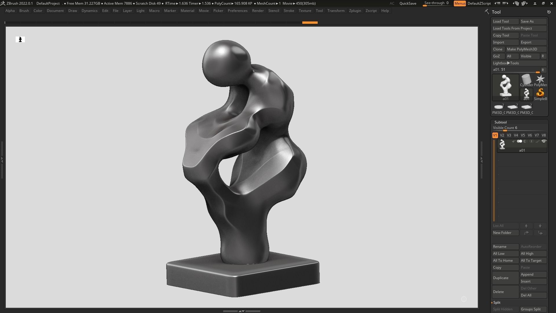 Modern Abstract Human Anatomy sculpture 3d print model 136 3D model 3D ...