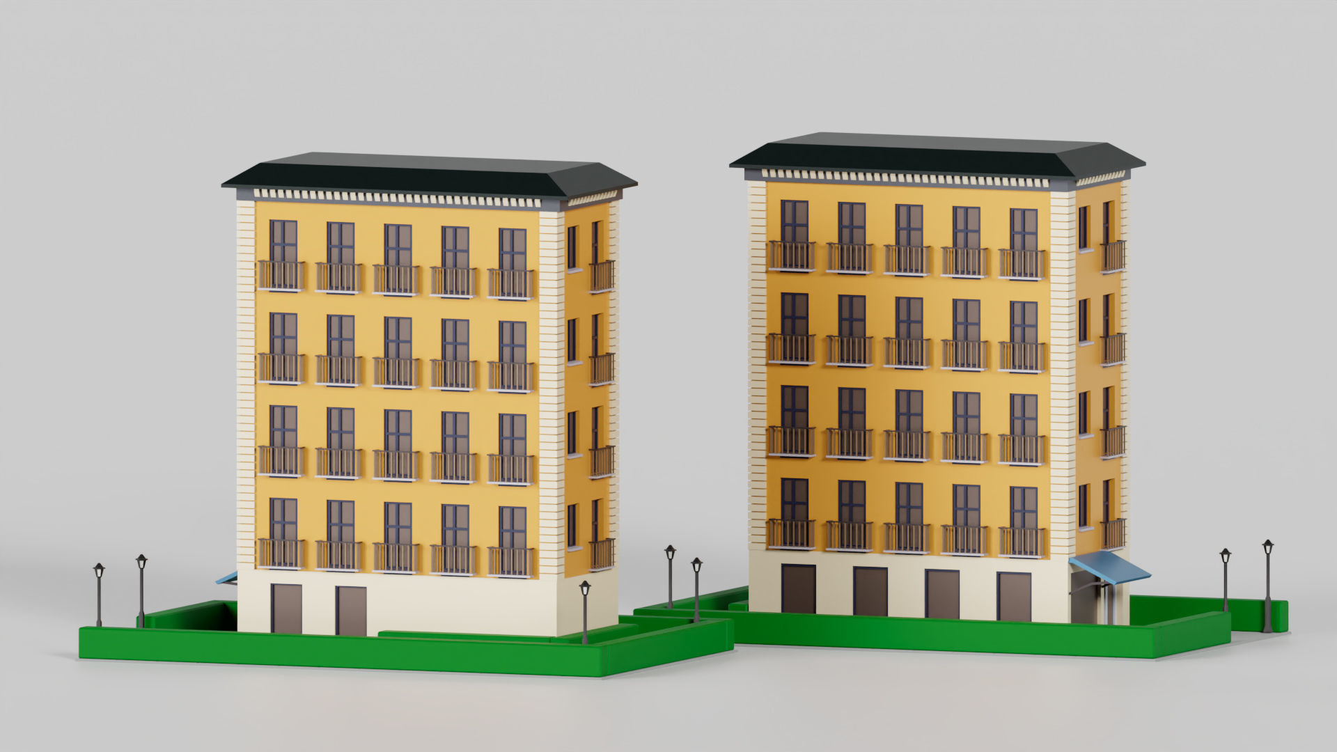 3D model Low poly Cartoon Building 02 VR / AR / low-poly | CGTrader