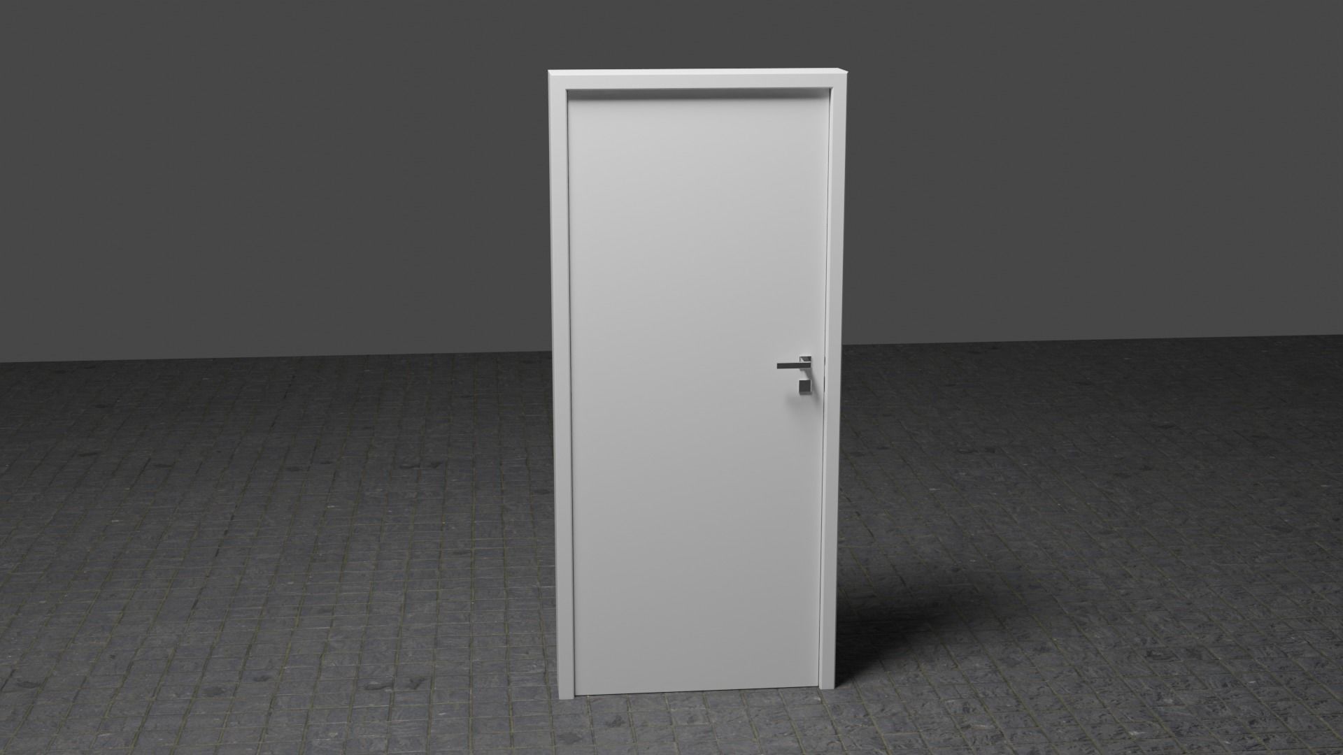 Simple door free 3D model | CGTrader