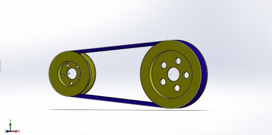 BELT AND PULLEY SOLIDWORKS 3D model | CGTrader