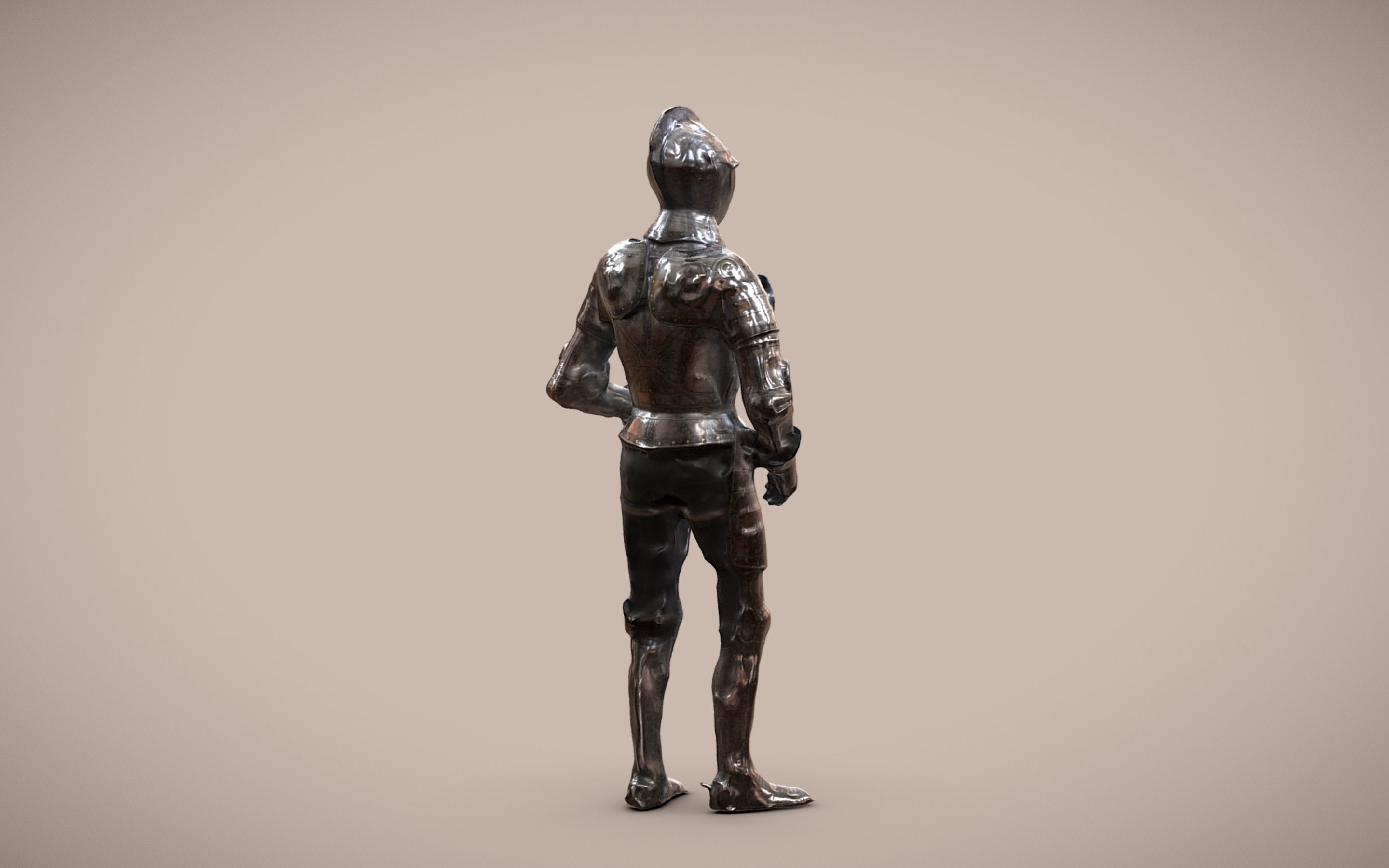 Full body knights silver armor photogrammetry scan 3D model | CGTrader