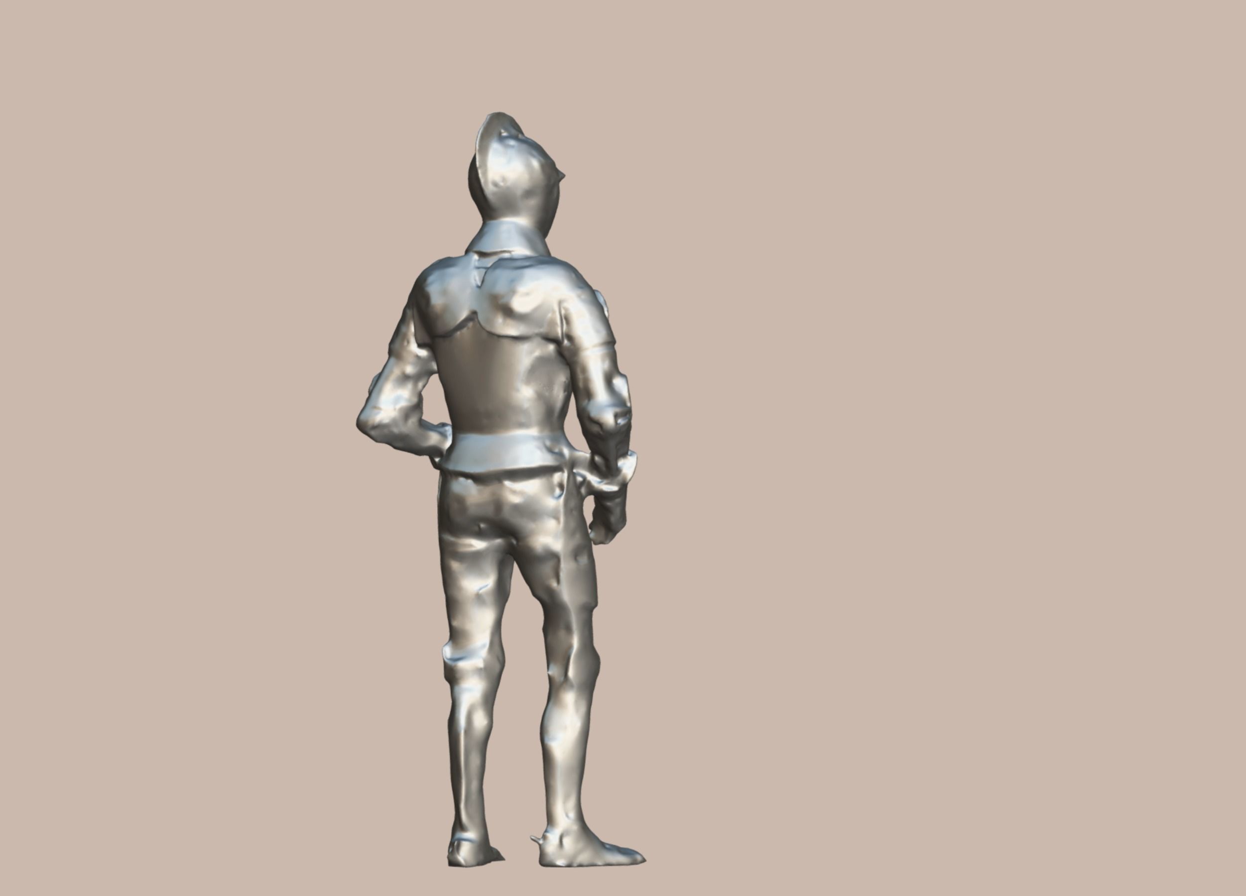 Full body knights silver armor photogrammetry scan 3D model | CGTrader