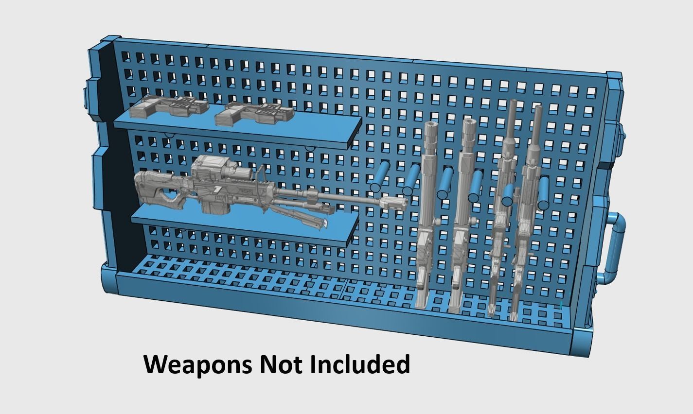 Legends Scale Rifle Rack 3D model 3D printable | CGTrader