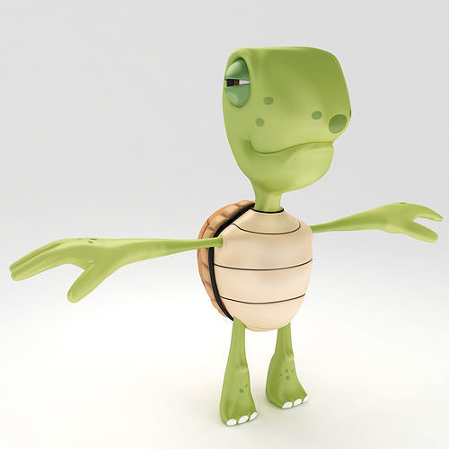 Turtle toon 3d model 3D model | CGTrader