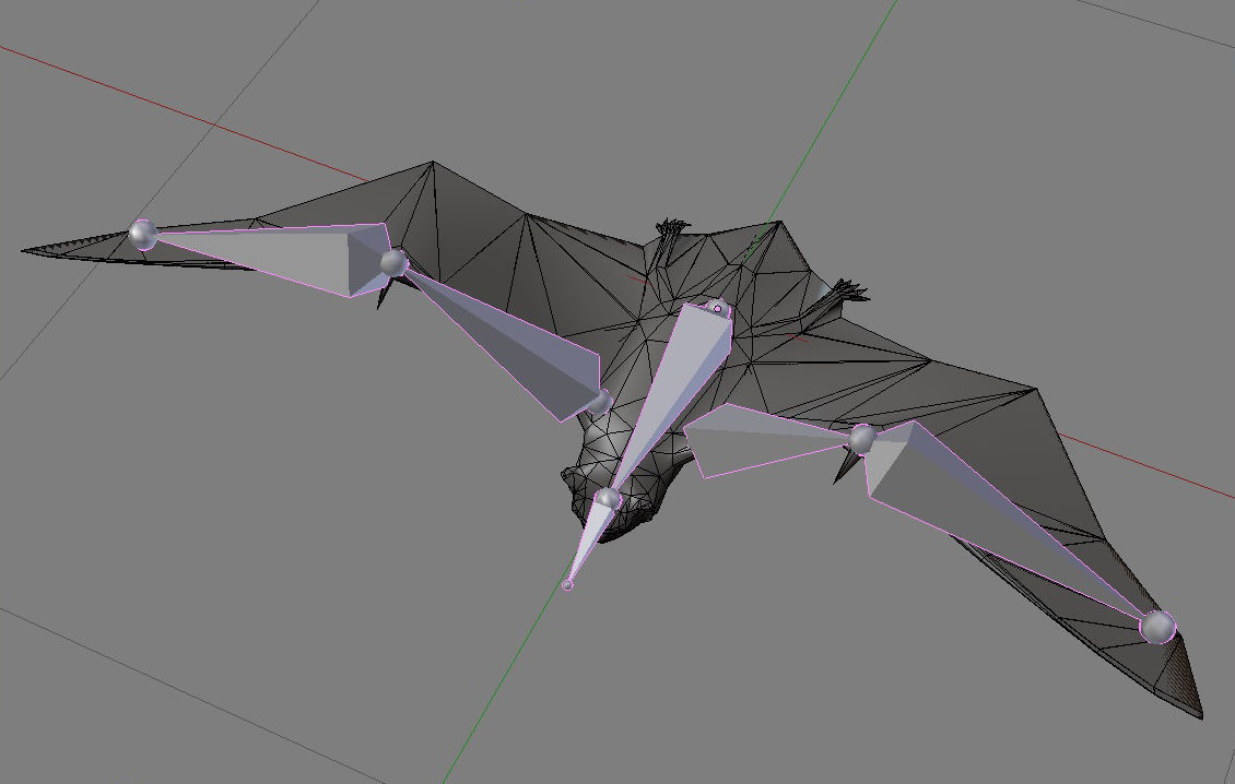 3D model Low poly animated bat VR / AR / low-poly rigged animated ...
