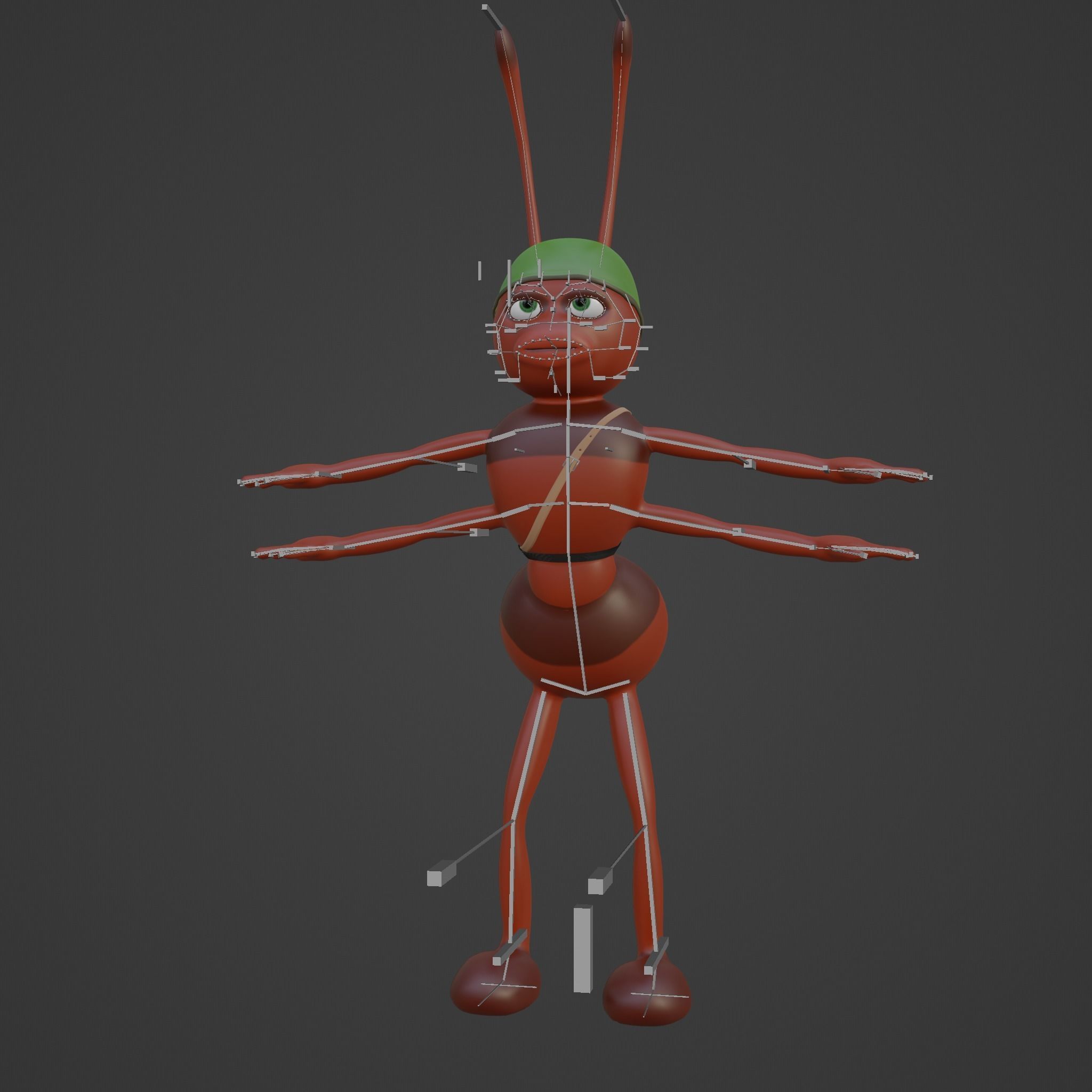 Ant- Humanoid free VR / AR / low-poly 3D model rigged | CGTrader