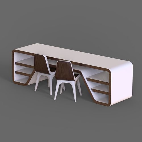 3D model modern Table Set Furniture VR / AR / low-poly | CGTrader
