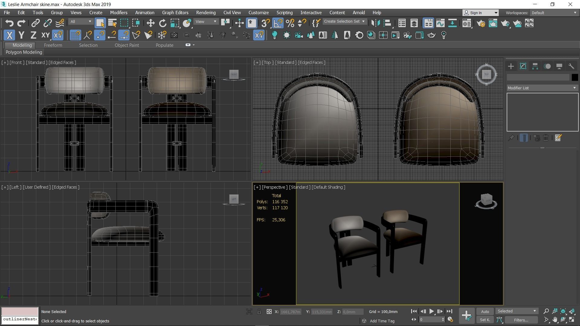 3D model KIBO CHAIR VR / AR / low-poly | CGTrader