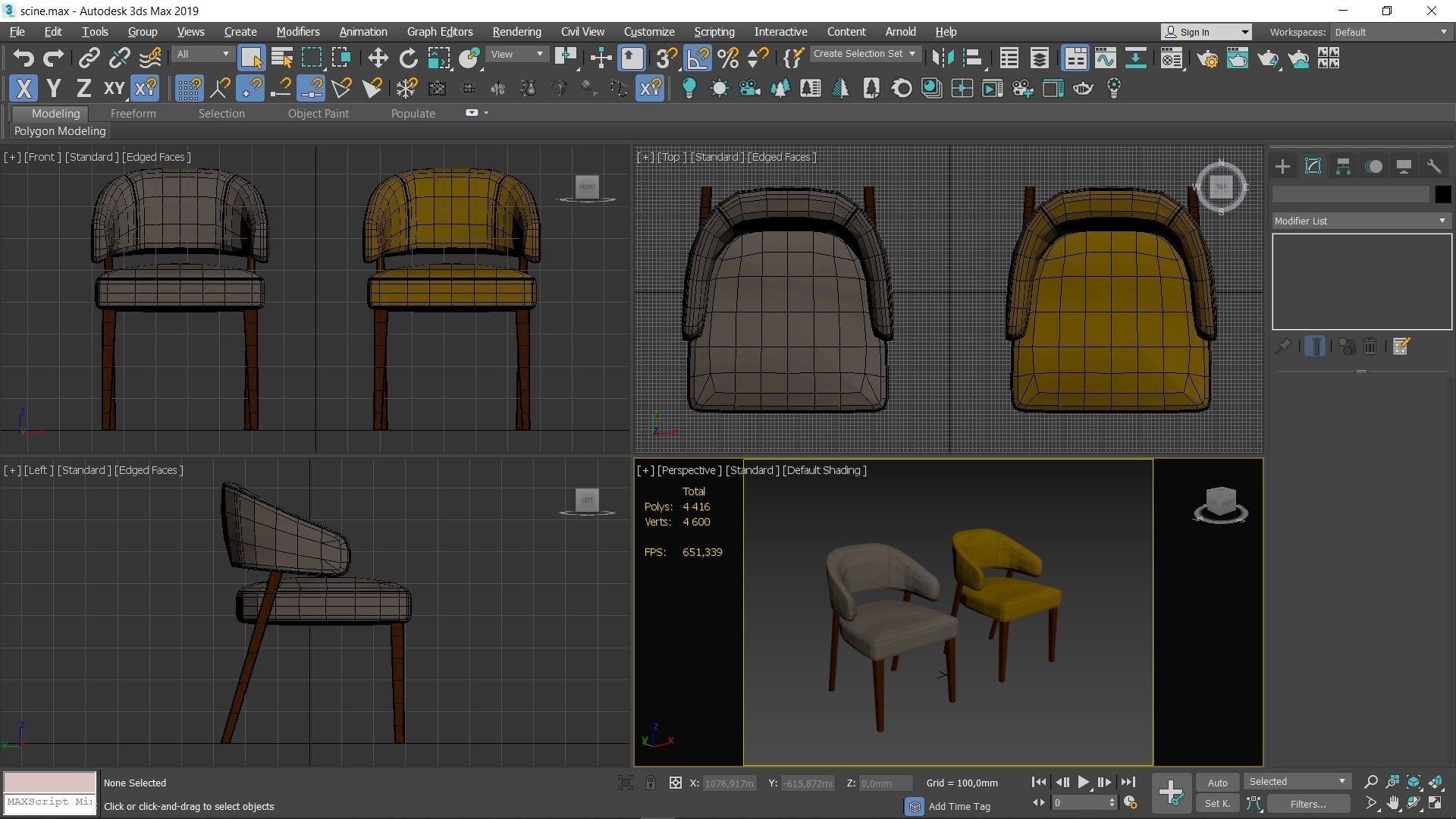 3D model KIBO CHAIR VR / AR / low-poly | CGTrader