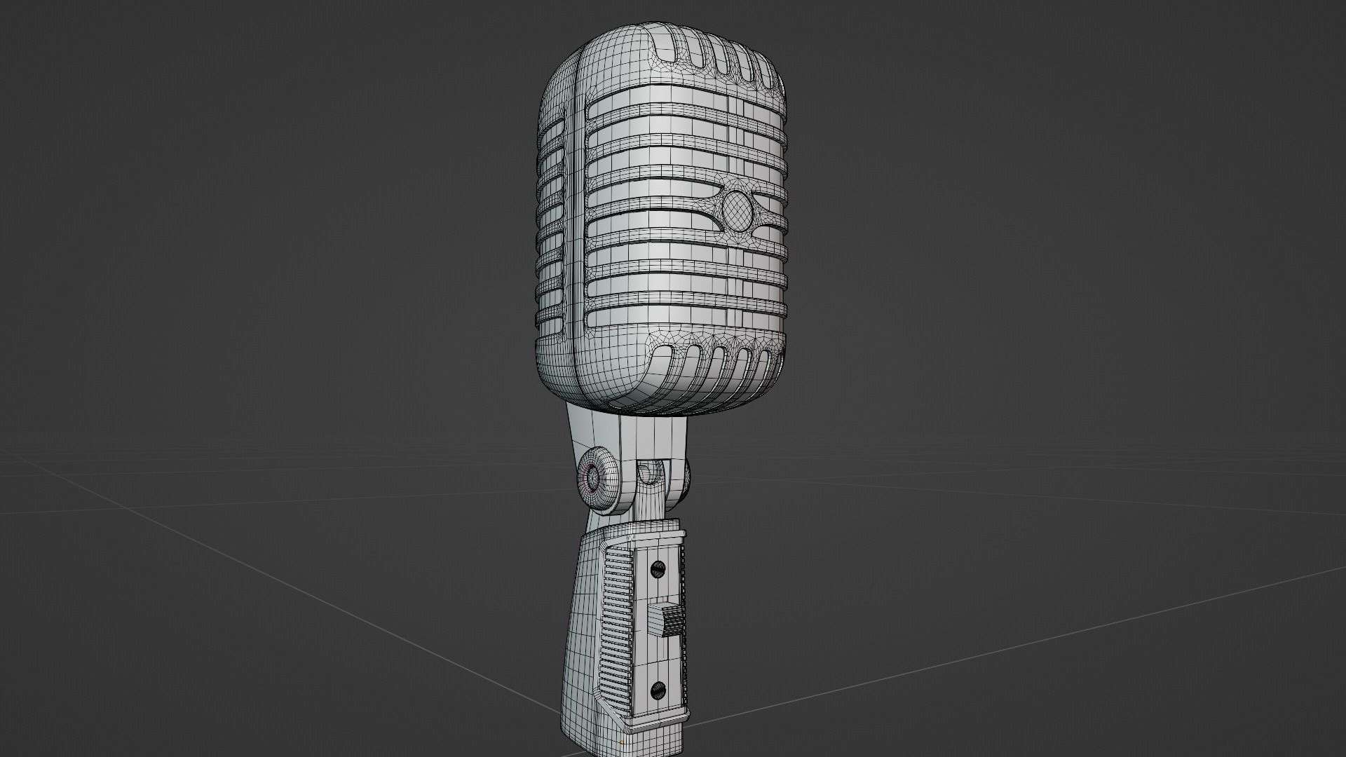 3D model Shure 55SH - Retro Microphone VR / AR / low-poly | CGTrader