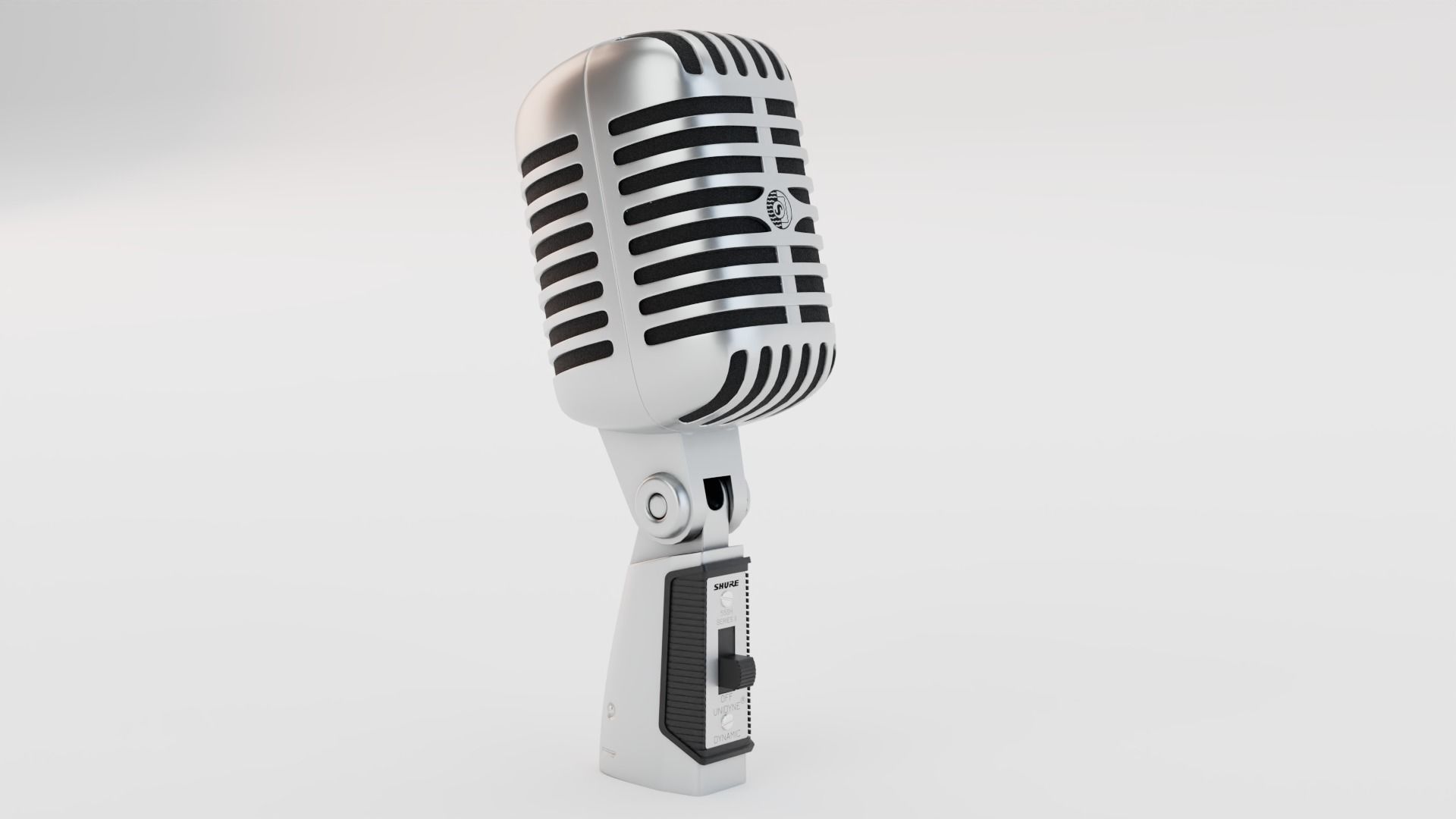 3D model Shure 55SH - Retro Microphone VR / AR / low-poly | CGTrader