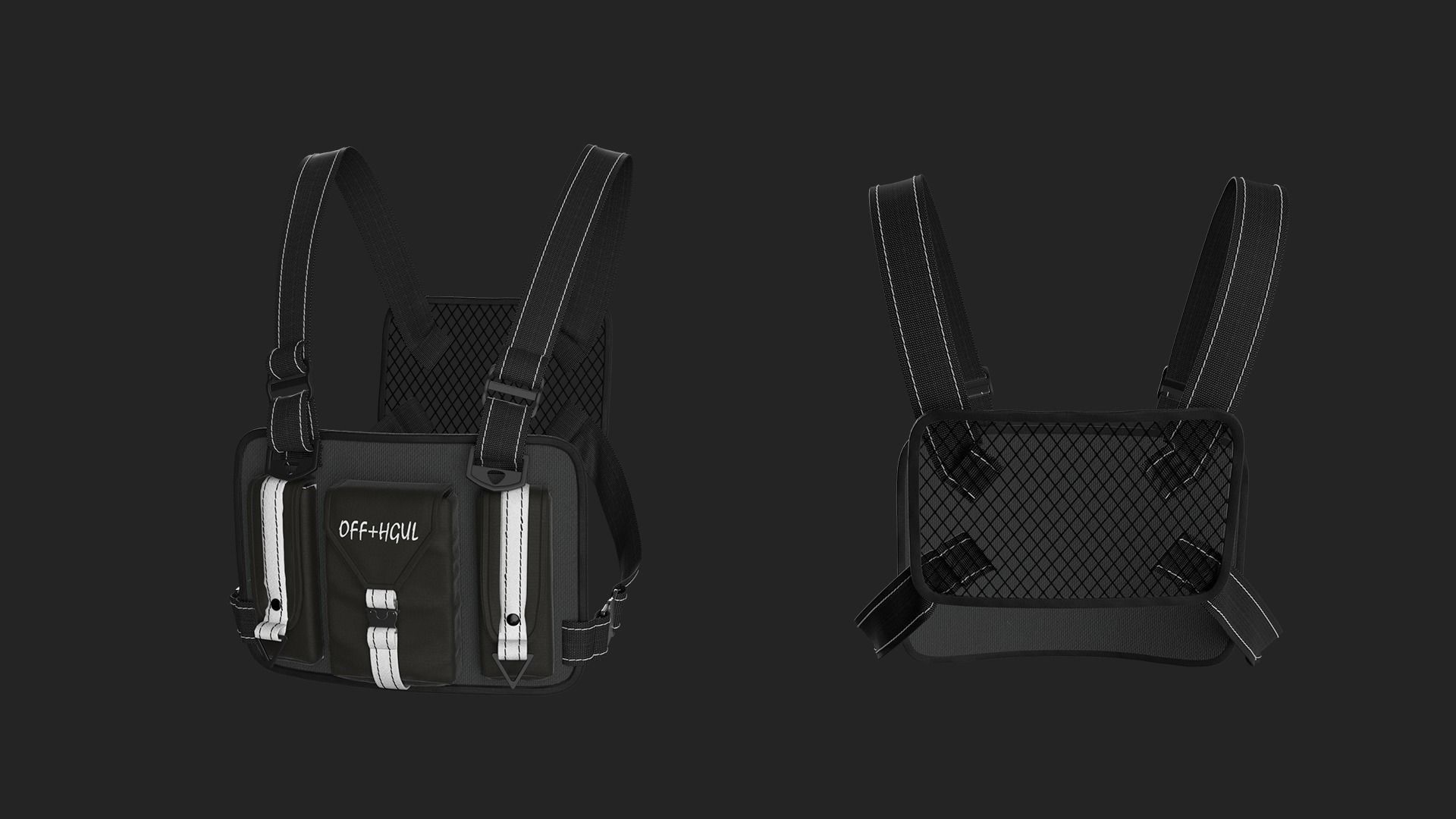 Chest Bags Marvelous Designer project 3D model | CGTrader