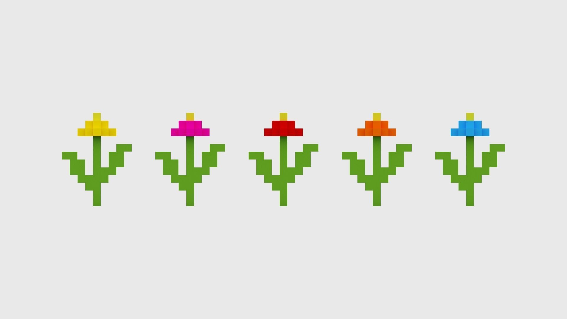 3D model Voxel Flowers VR / AR / low-poly | CGTrader