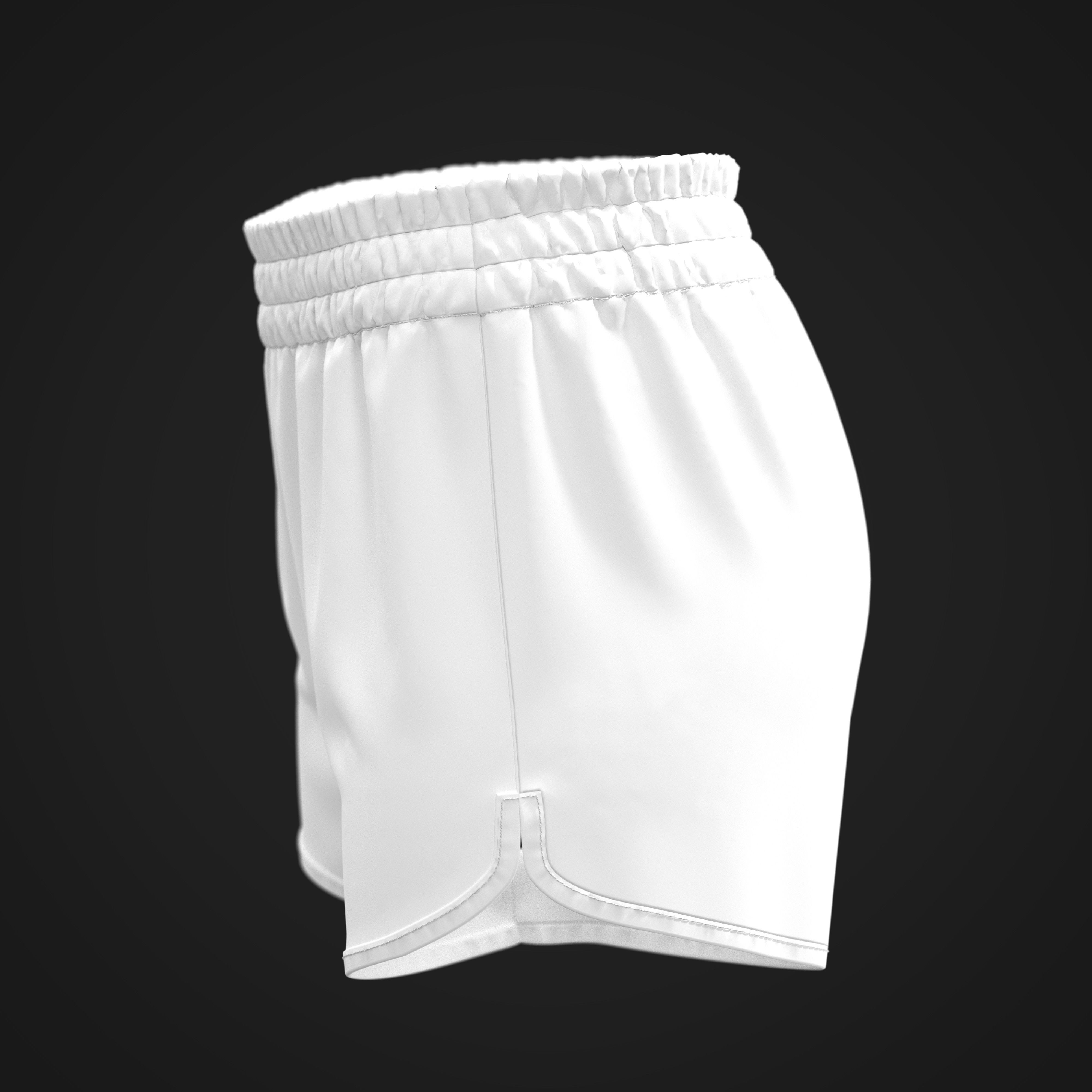Womans Shorts 3D model | CGTrader