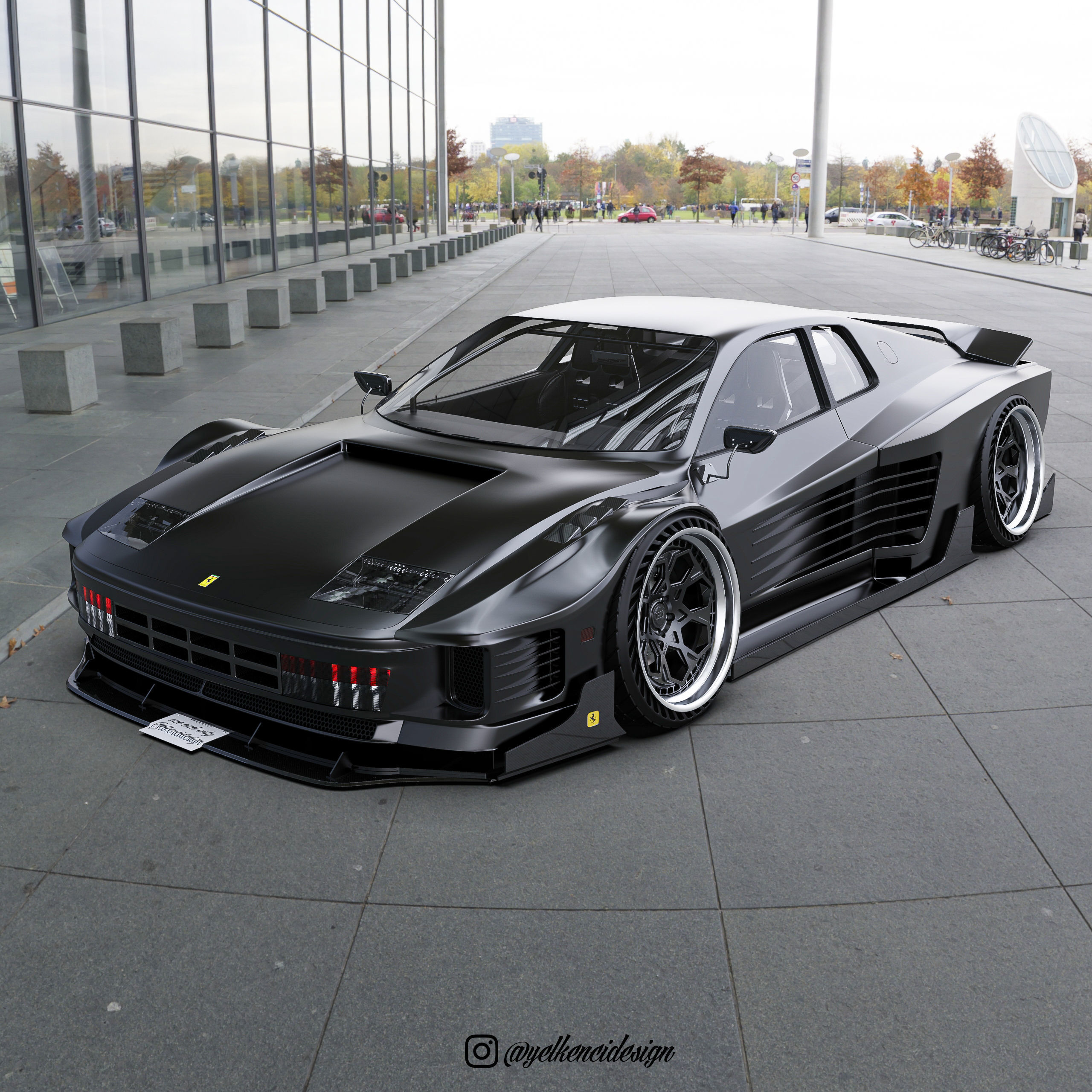 Ferrari testarossa Yelkencidesign custom 3D model | CGTrader