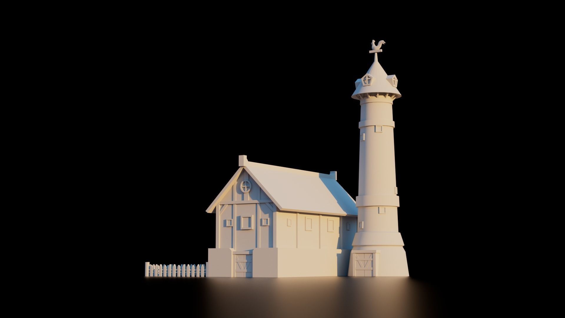 3D model Stylized Barn Game Ready Asset VR / AR / low-poly | CGTrader