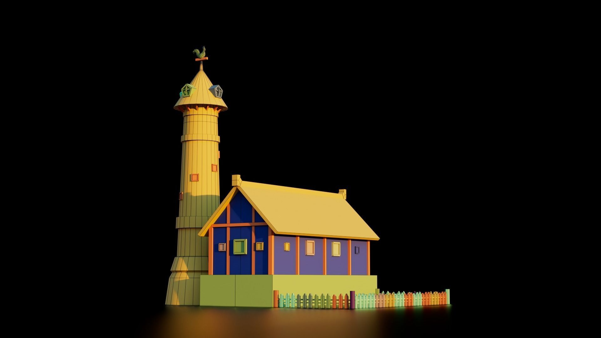3D model Stylized Barn Game Ready Asset VR / AR / low-poly | CGTrader