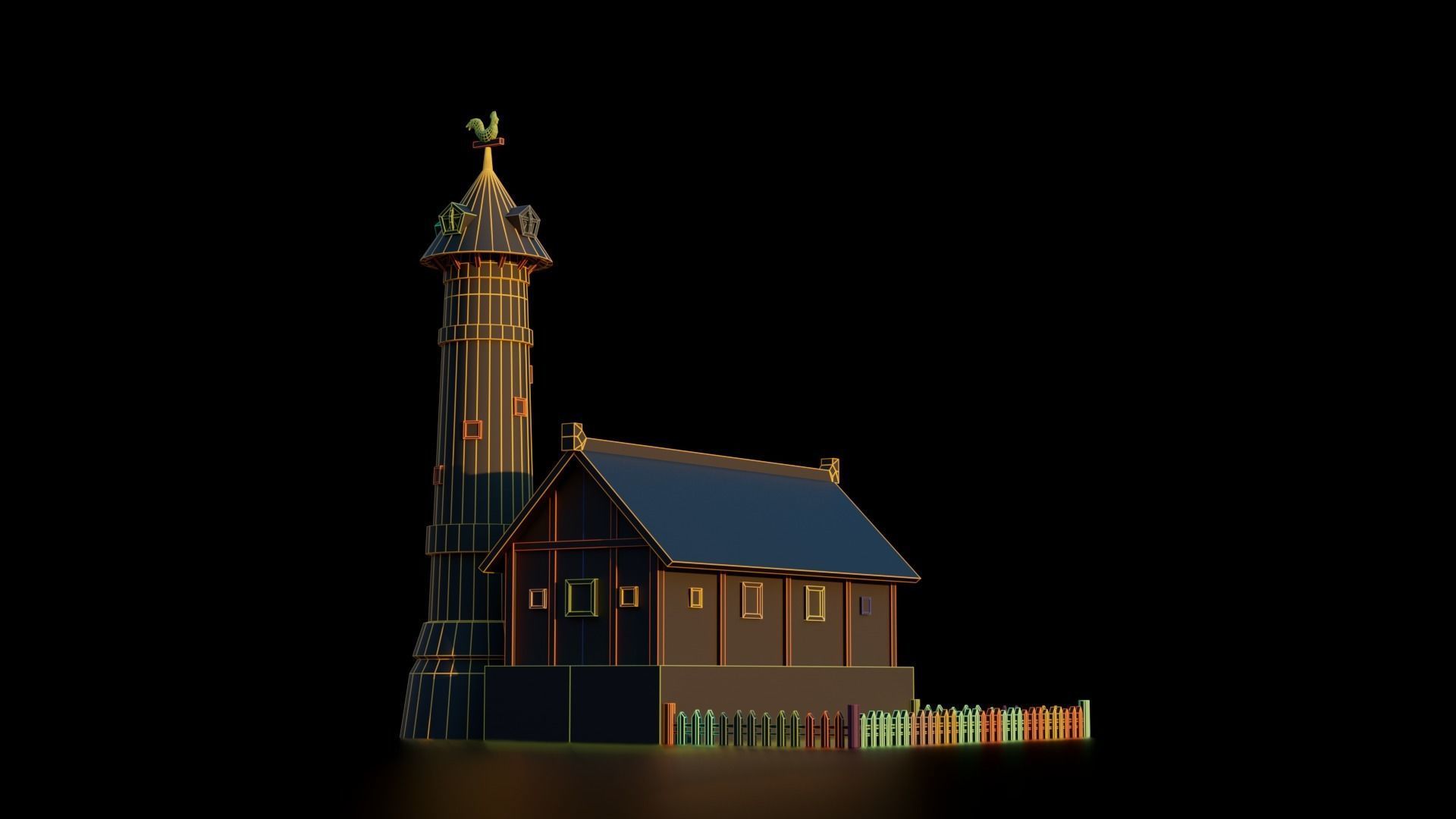 3D model Stylized Barn Game Ready Asset VR / AR / low-poly | CGTrader