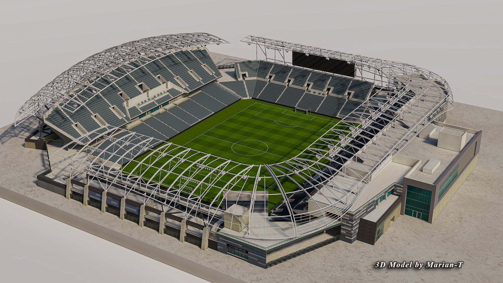 3D model BMO Stadium Los Angeles-USA VR / AR / low-poly | CGTrader