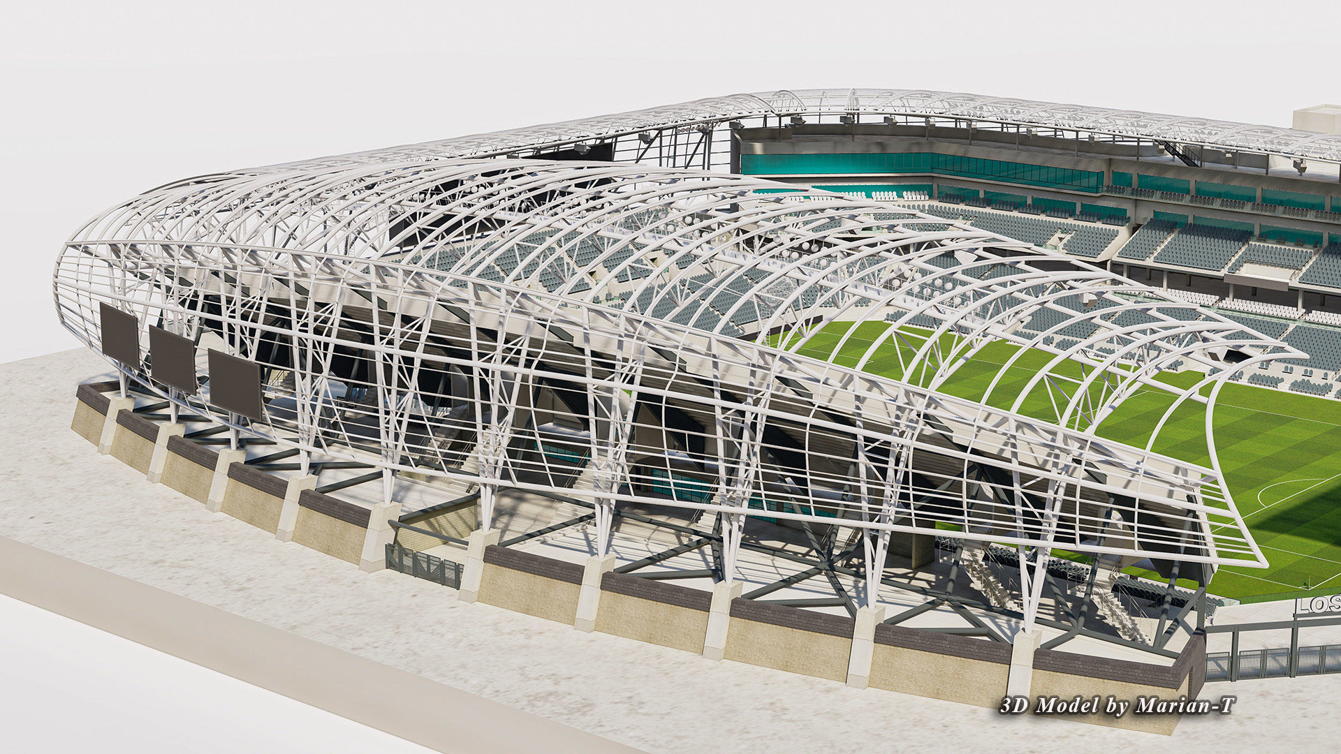 3D model BMO Stadium Los Angeles-USA VR / AR / low-poly | CGTrader