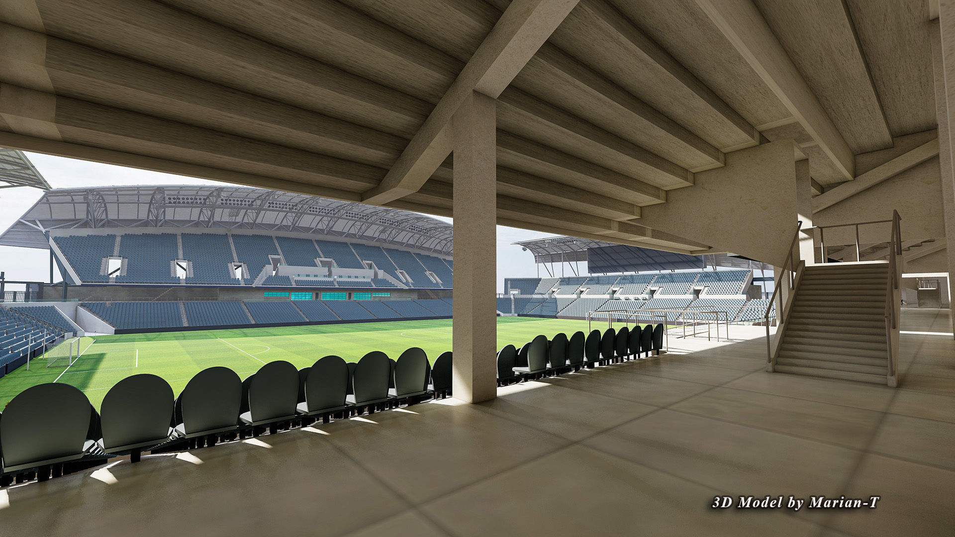 3D model BMO Stadium Los Angeles-USA VR / AR / low-poly | CGTrader