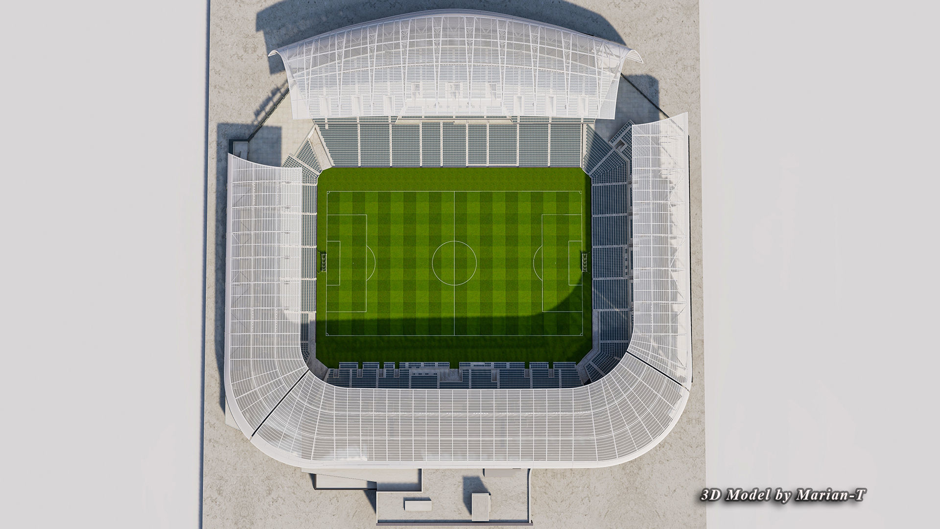 3D model BMO Stadium Los Angeles-USA VR / AR / low-poly | CGTrader