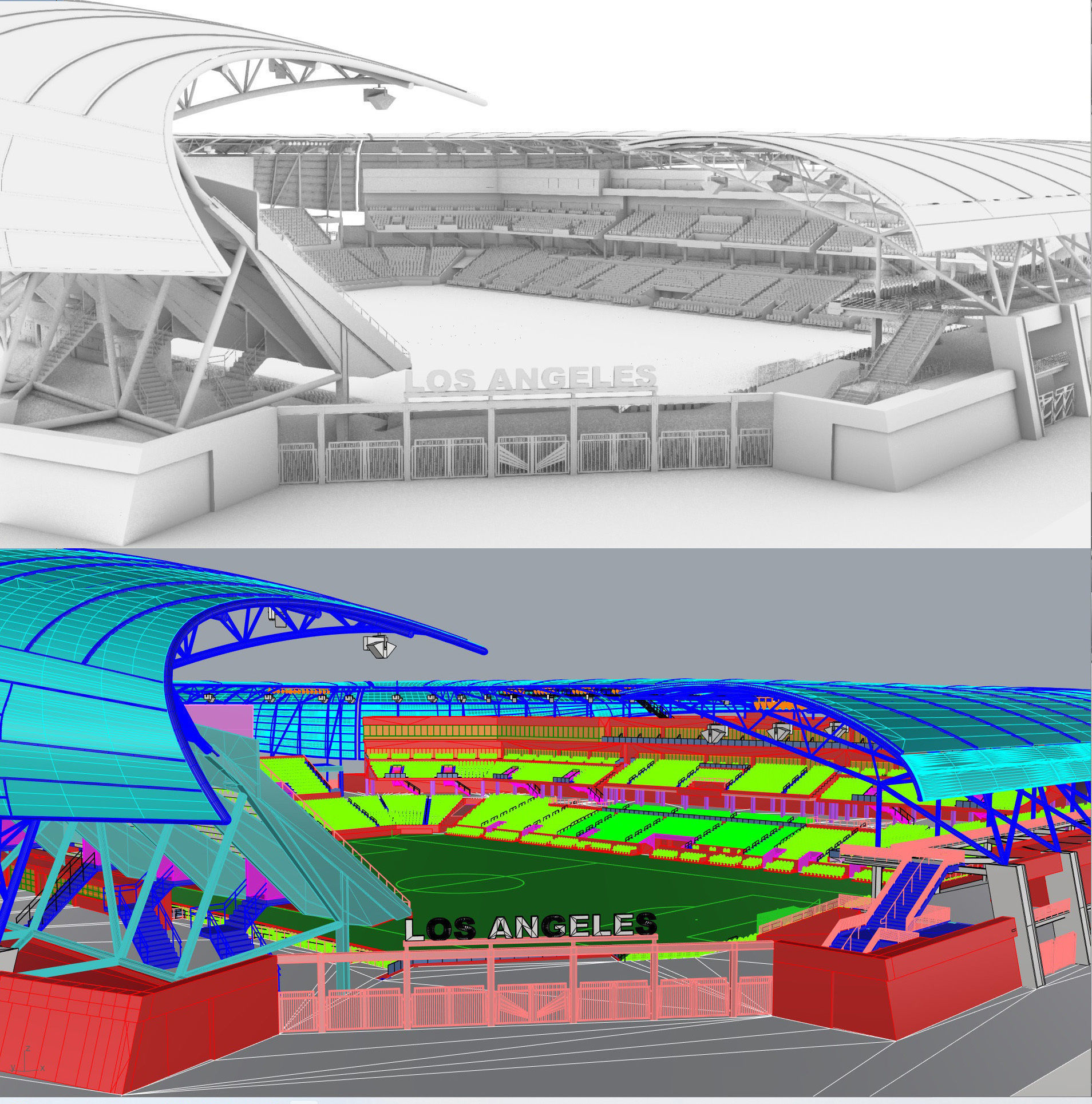 3D model BMO Stadium Los Angeles-USA VR / AR / low-poly | CGTrader