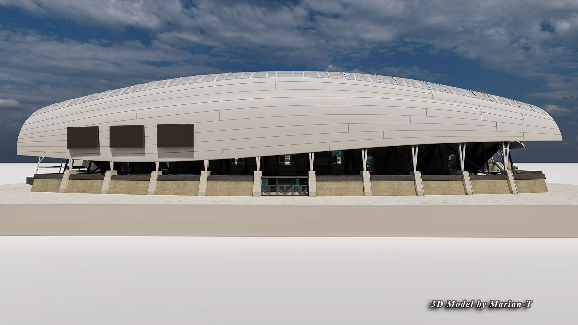 3D model BMO Stadium Los Angeles-USA VR / AR / low-poly | CGTrader