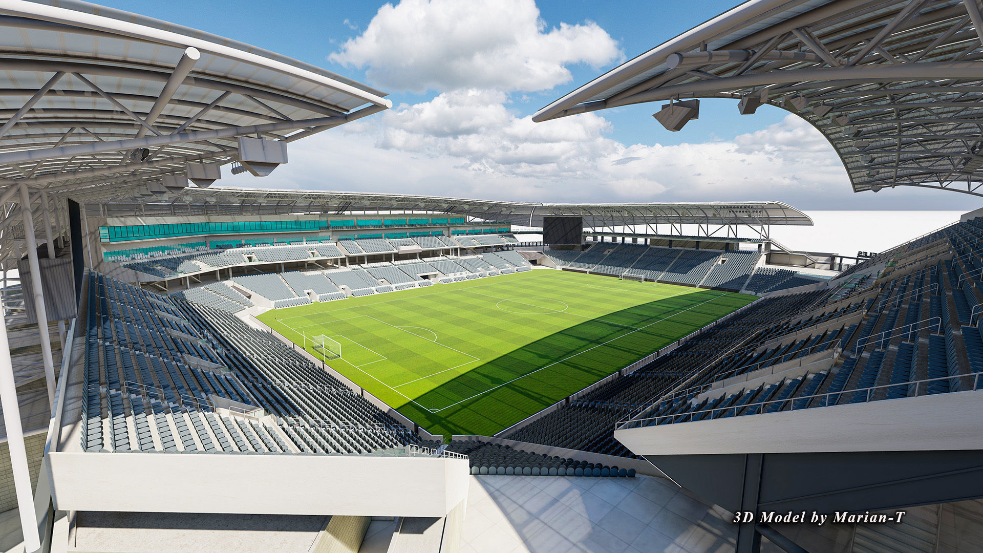 3D model BMO Stadium Los Angeles-USA VR / AR / low-poly | CGTrader