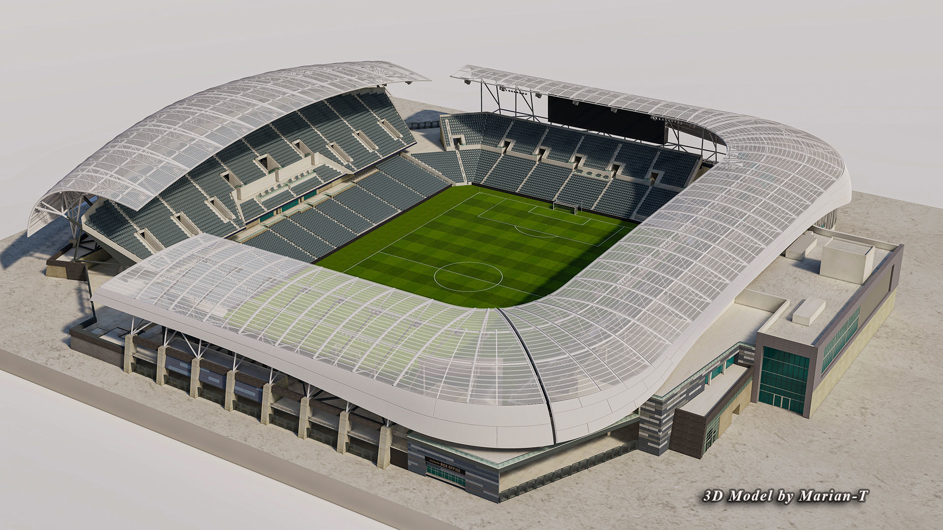 3D model BMO Stadium Los Angeles-USA VR / AR / low-poly | CGTrader