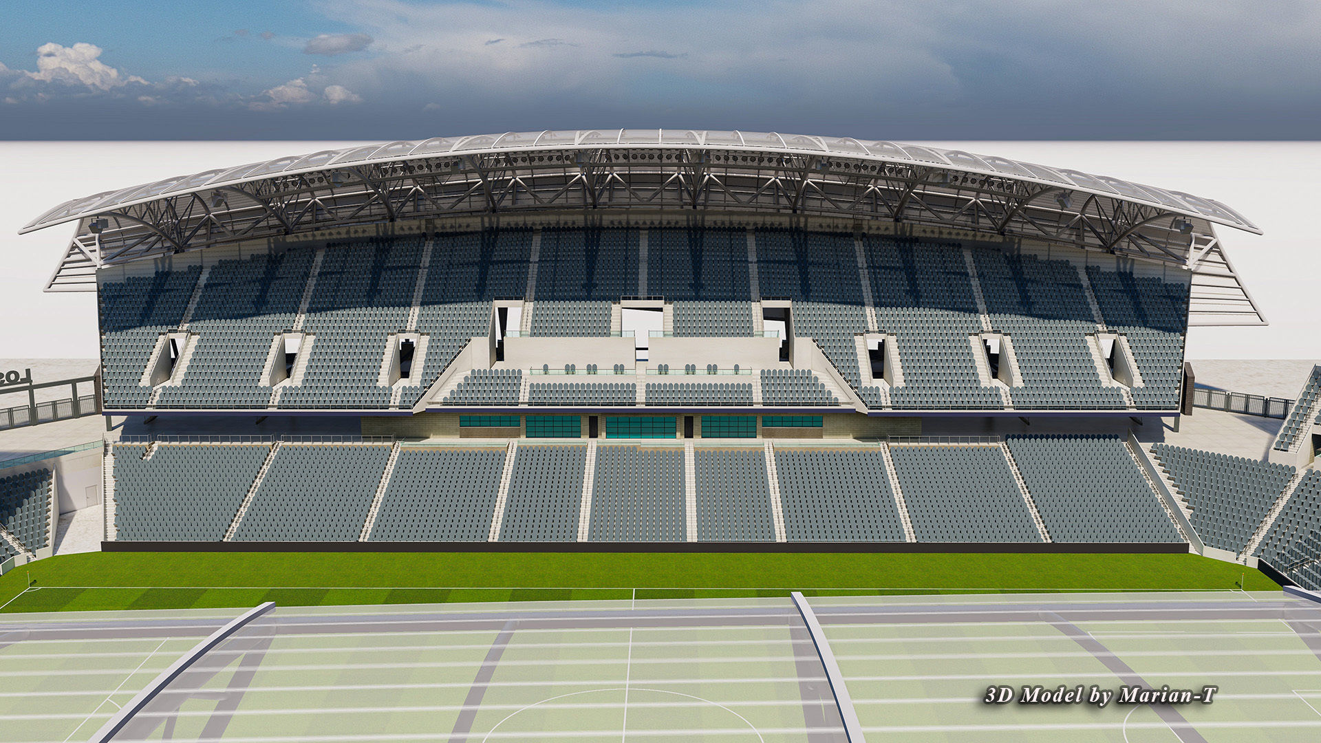 3D model BMO Stadium Los Angeles-USA VR / AR / low-poly | CGTrader