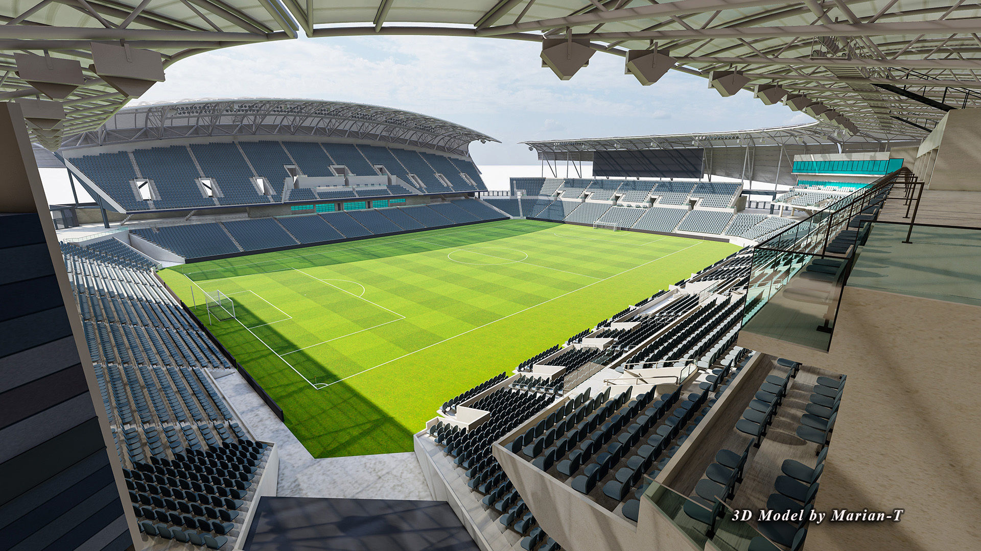 3D model BMO Stadium Los Angeles-USA VR / AR / low-poly | CGTrader