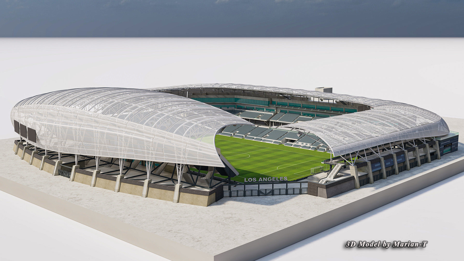 3D model BMO Stadium Los Angeles-USA VR / AR / low-poly | CGTrader